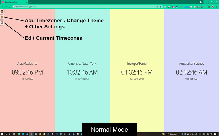 World Clocks Extention | WebAll
